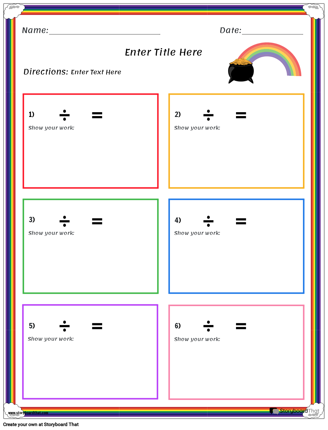 Division Portrait Color 3 Storyboard O Sv examples