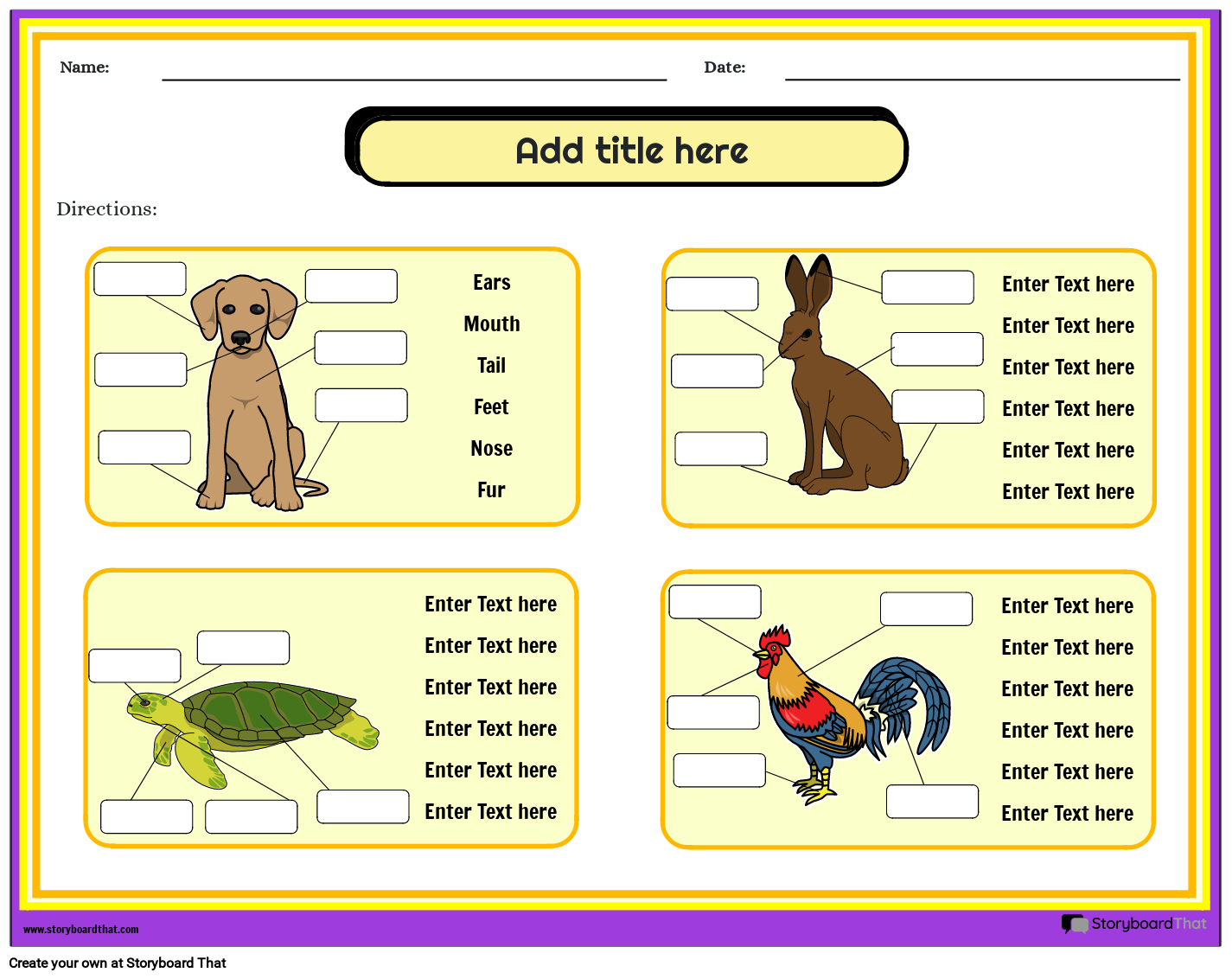 Free Animal Worksheets Types Of Animals Activities For Kids