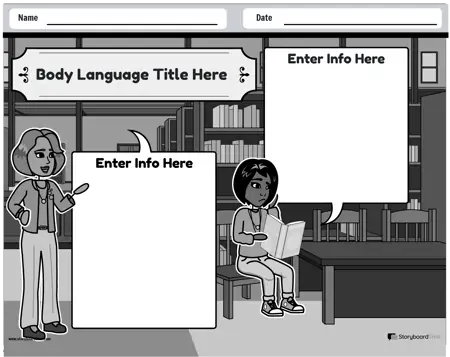 Body Language Worksheets | StoryboardThat