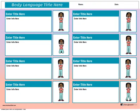 Body Language Worksheets | StoryboardThat