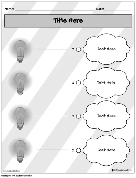 Brainstorming Worksheets | StoryboardThat