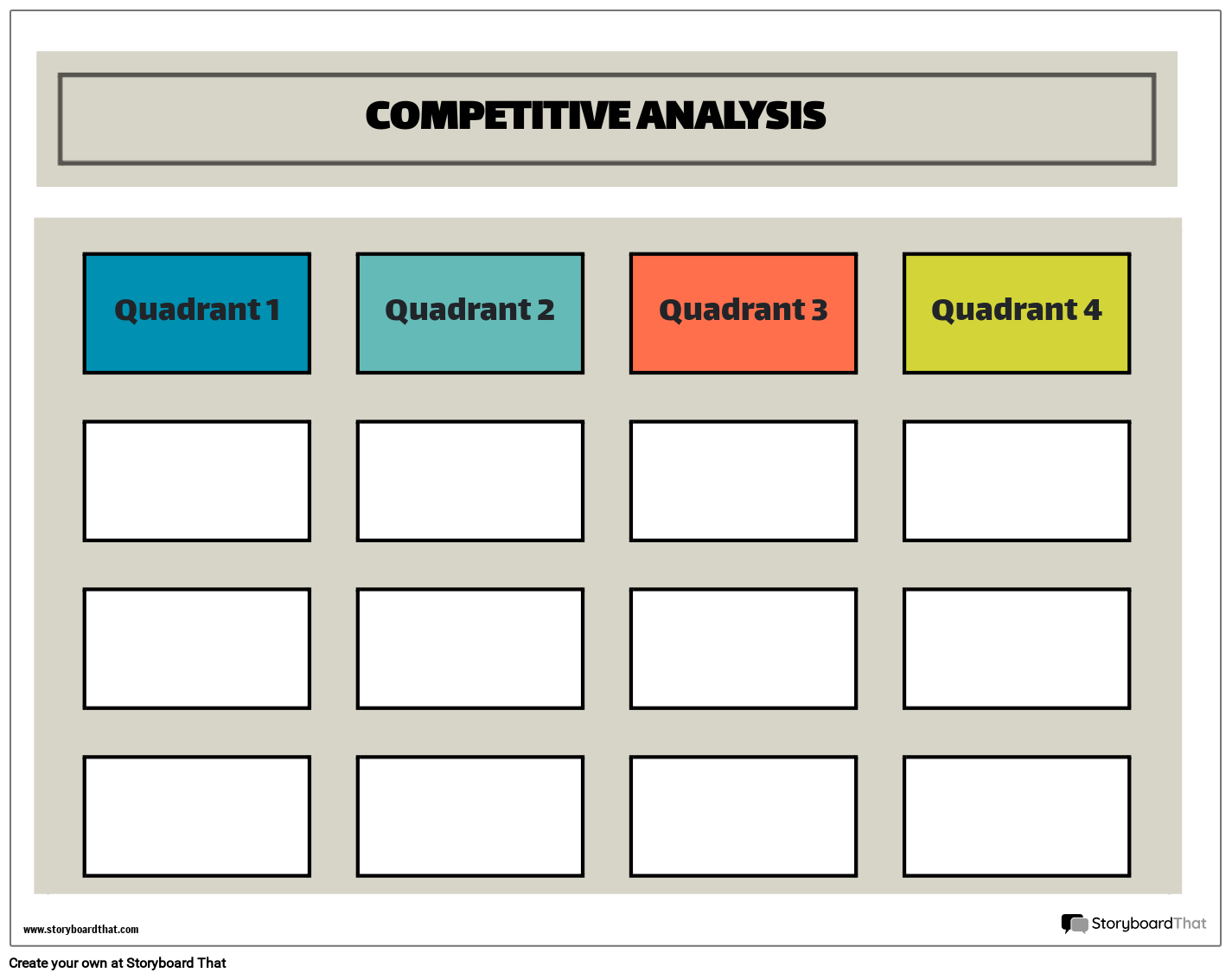 Competitive Analysis 2 Storyboard By Templates