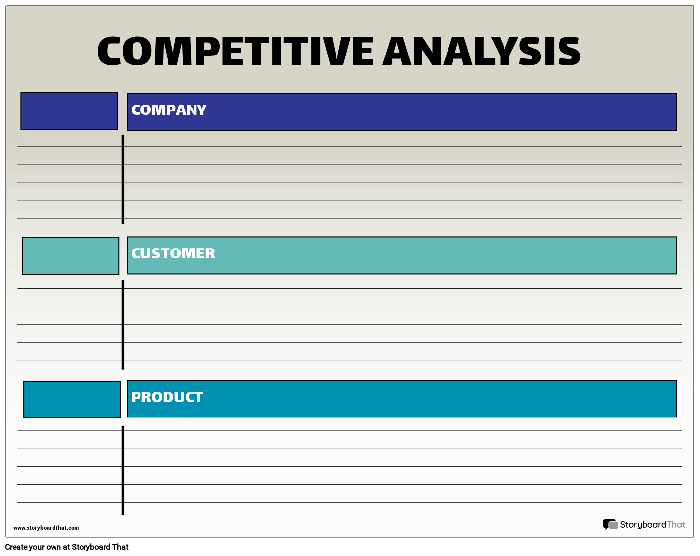 Competitive Analysis 4 Storyboard By Templates