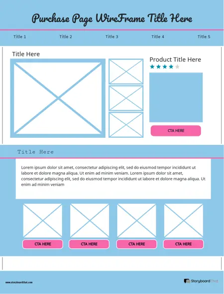 Purchase Page Wireframes | FREE Wireframe Tool