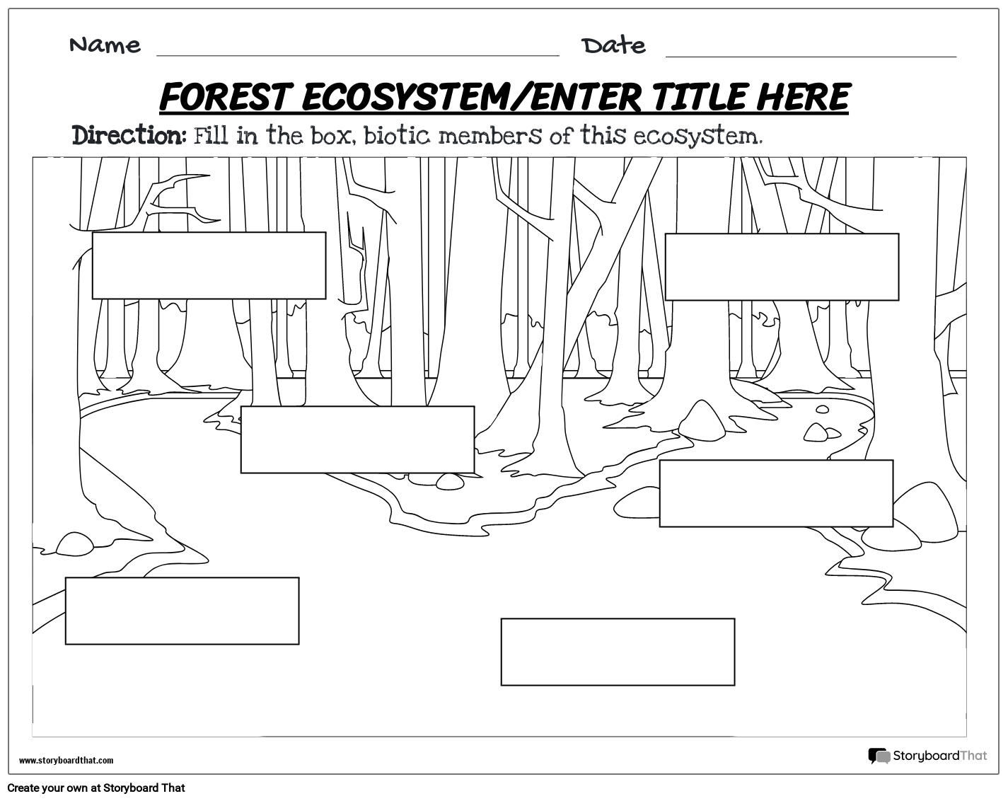 Ecology For Kids Worksheets