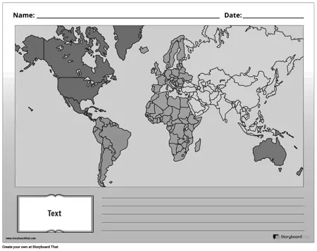 Countries & Nationalities Worksheets | StoryboardThat
