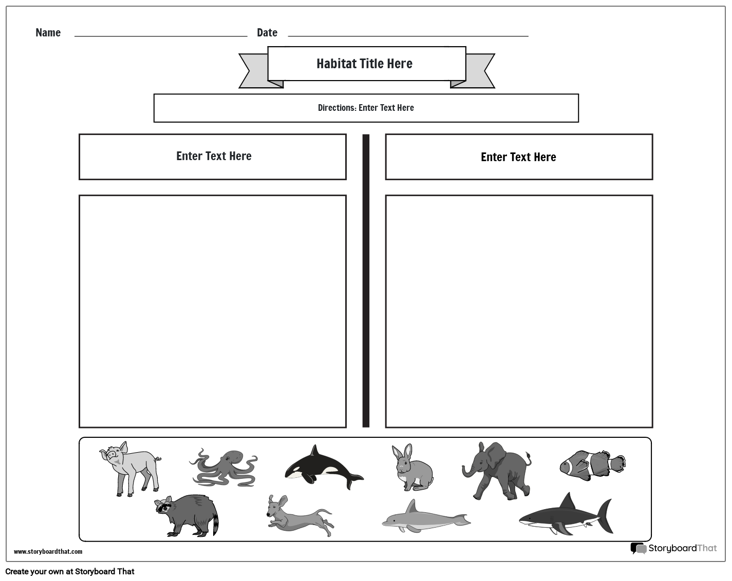 Different Habitats Worksheets Different Habitats Worksheets