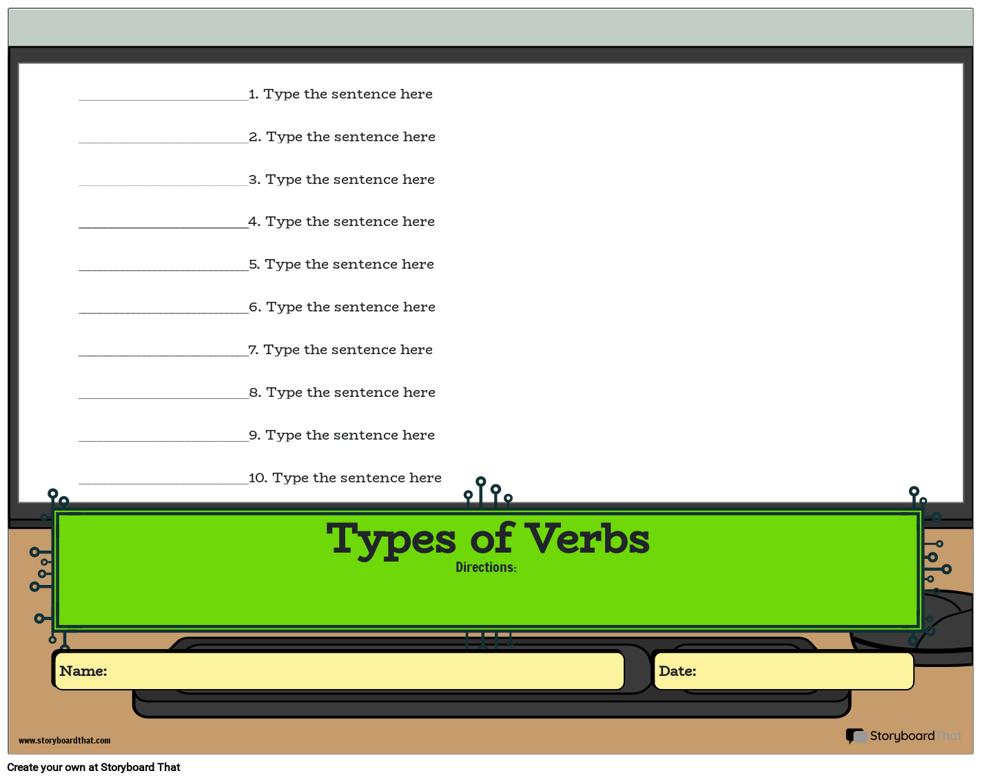 Types Of Verbs Worksheets Free And Customizable Types Of Verbs Worksheets Free And Customizable