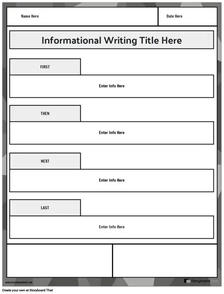 Informational Writing Worksheets | StoryboardThat