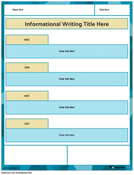 Informational Writing Worksheets | StoryboardThat