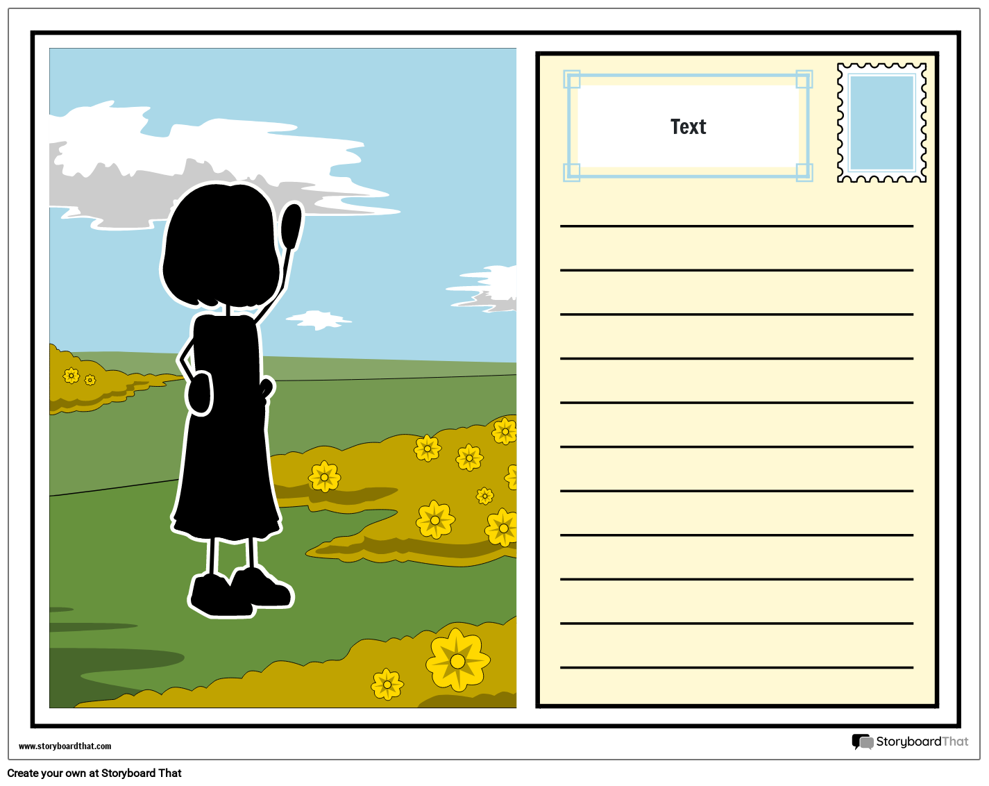 Letter Postcard 6 Storyboard Par Templates