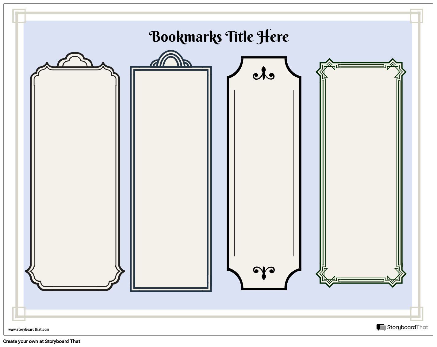 Online Bookmark Maker Create Free Designs Templates