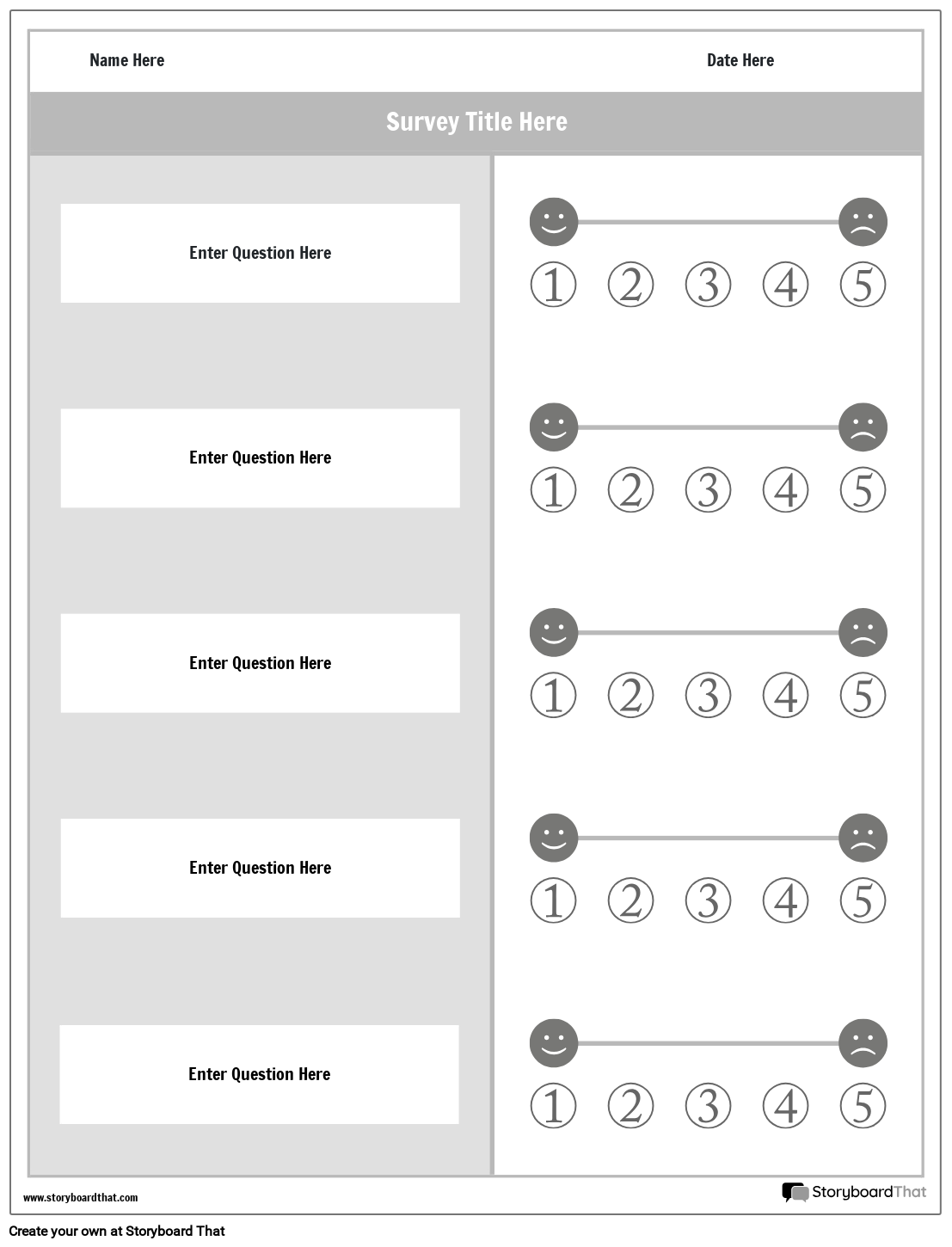 Storyboard That Free Survey Maker Templates Storyboard That Free Survey Maker Templates