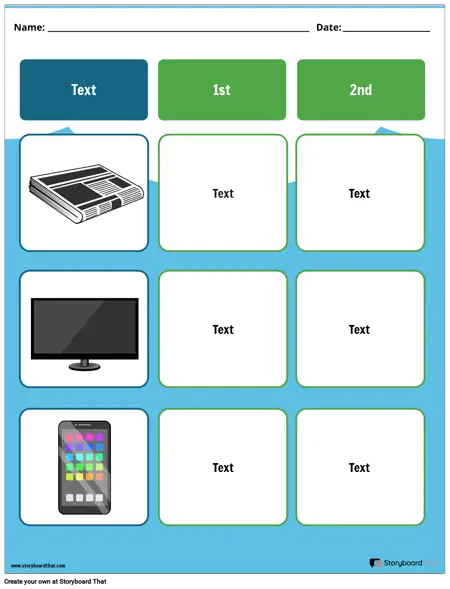 Primary & Secondary Sources Worksheets | StoryboardThat