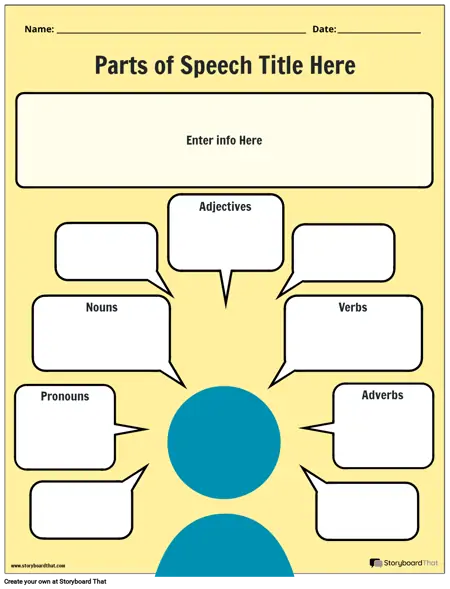 Parts of Speech Worksheets | StoryboardThat