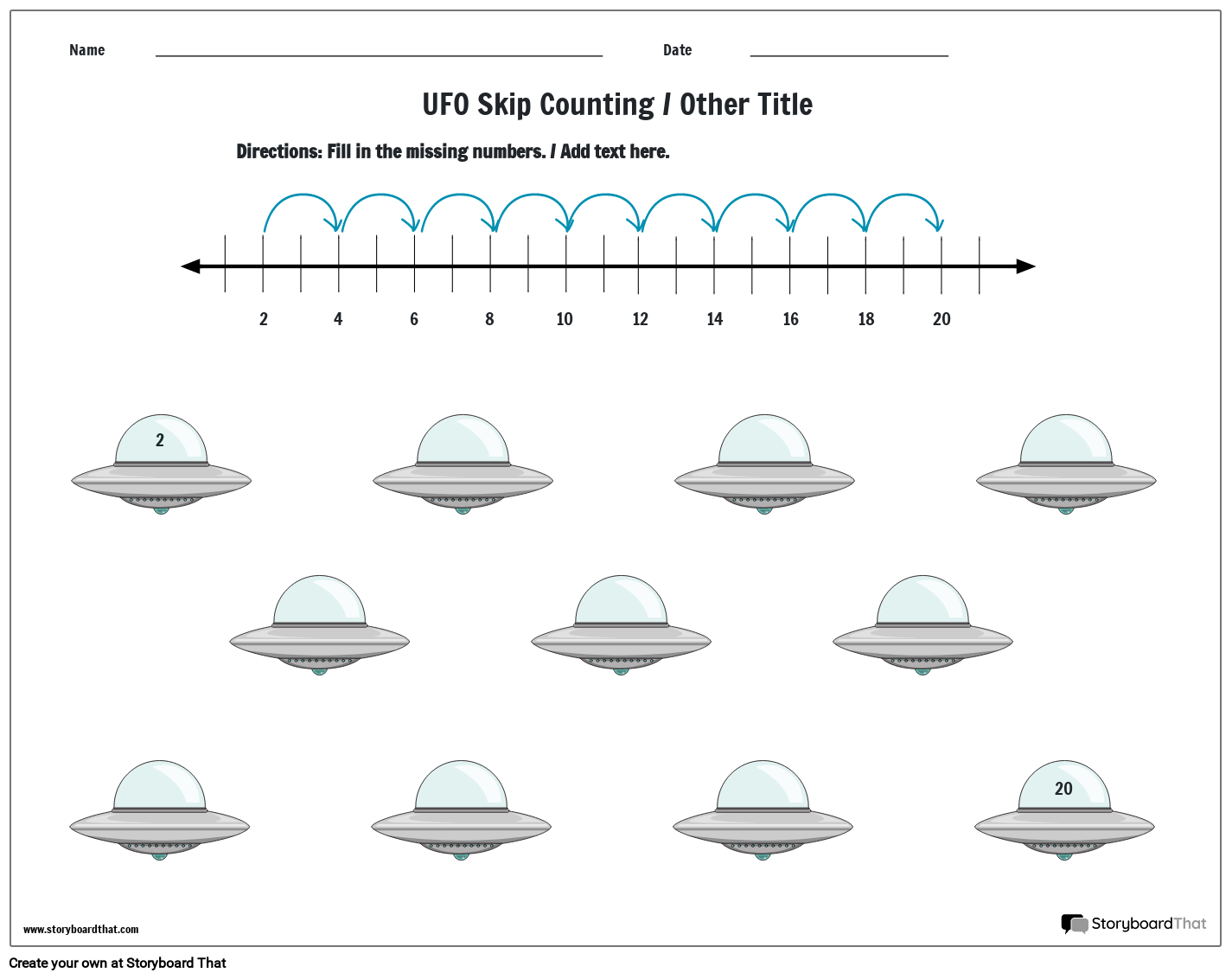 Skip Counting Worksheets Math Number Line Studies StoryboardThat Skip Counting Worksheets Math Number Line Studies StoryboardThat