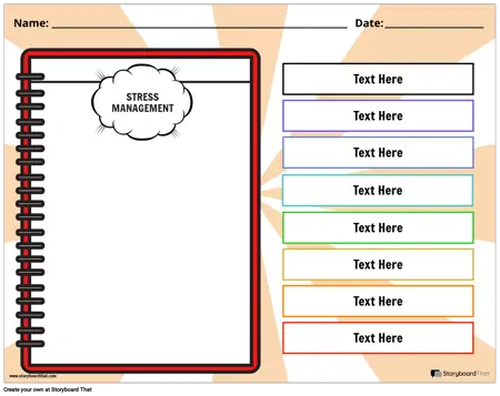 Stress Management Worksheets | StoryboardThat