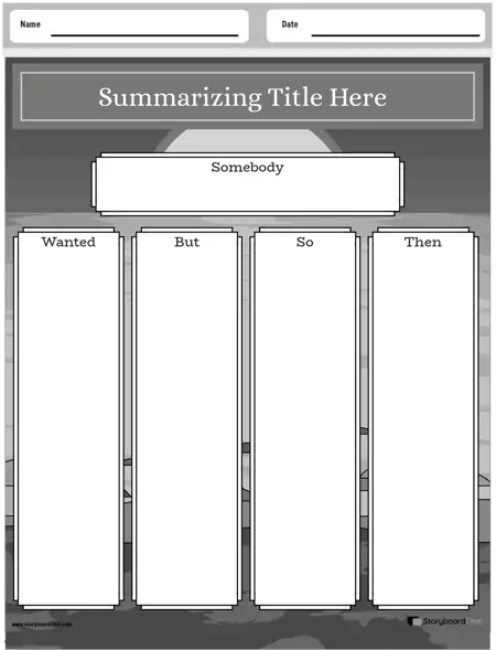 Summarizing Worksheets — Summarizing Maker | StoryboardThat