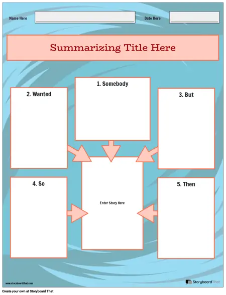 Summarizing Worksheets — Summarizing Maker | StoryboardThat