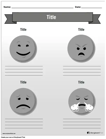 Understanding Feelings & Emotions Worksheets | StoryboardThat