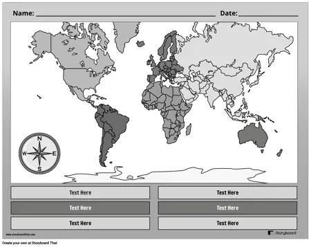 World Geography Worksheets | StoryboardThat