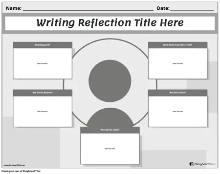 Writing Reflection Worksheets | StoryboardThat