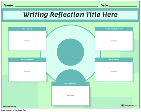 Writing Reflection Worksheets | StoryboardThat