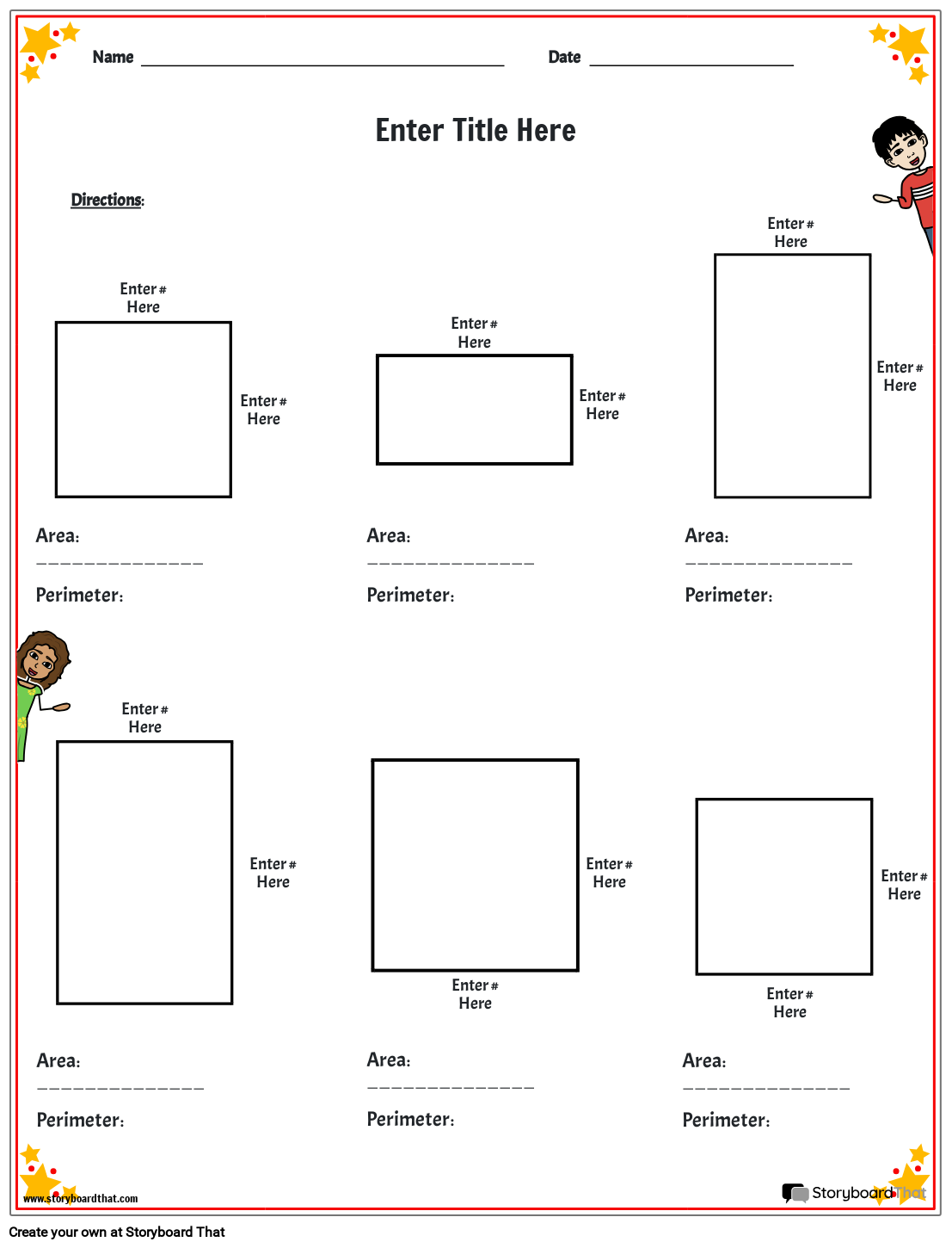Perimeter And Area Of A Rectangle Worksheet