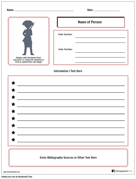 Biography Worksheets — Biography Graphic Organizers — Biography Maker ...