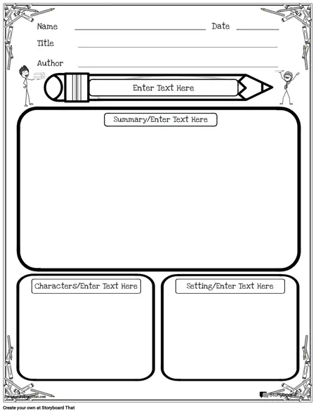 Book Report Template — Book Report Maker | StoryboardThat