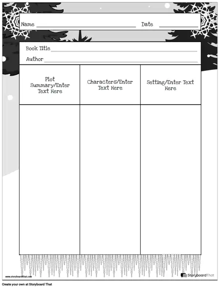 Book Report Template — Book Report Maker | StoryboardThat