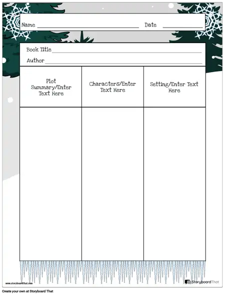 Book Report Template — Book Report Maker | StoryboardThat