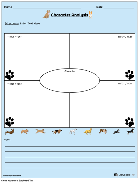 Character Analysis Worksheet | Character Analysis Template Character Analysis Worksheet | Character Analysis Template
