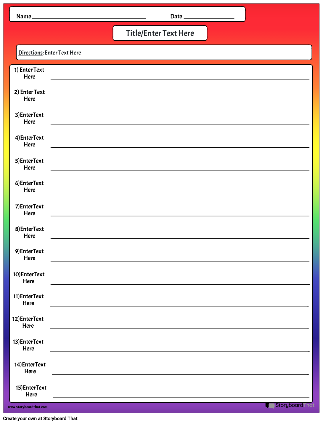 Definitions 1 Storyboard By Worksheet templates