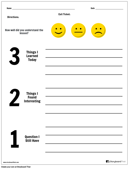 Create an Exit Ticket | Exit Ticket Template and Ideas