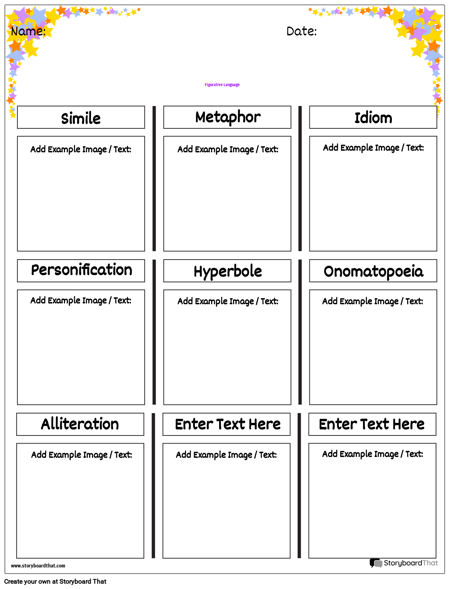 Create Figurative Language Worksheets | Create ELA Worksheets