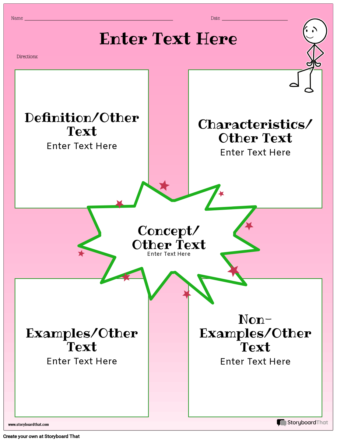 Frayer Model 4 Storyboard By Worksheet templates