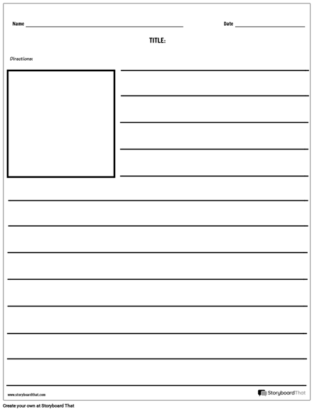 Create an Illustrated Story Worksheet | Create a Story Book in Class