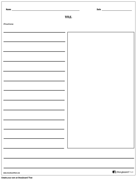 Create an Illustrated Story Worksheet | Create a Story Book in Class