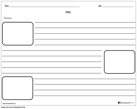 Create an Illustrated Story Worksheet | Create a Story Book in Class
