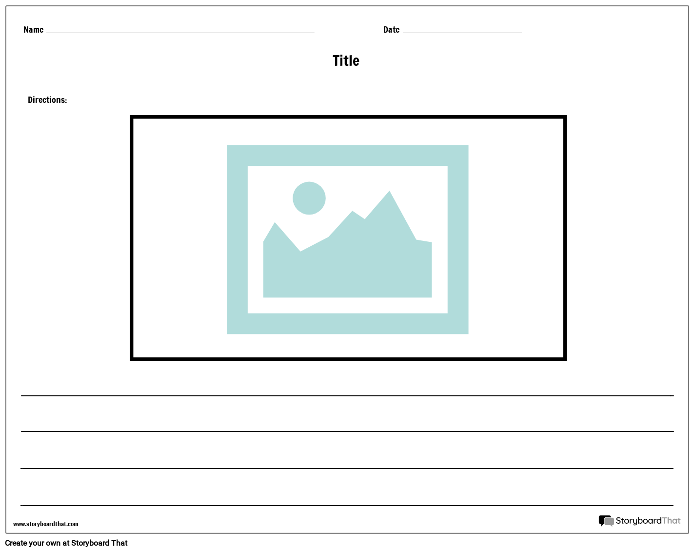 Describe The Image Worksheet templates