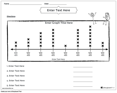 Line Plot Worksheet Templates | Create Your Own on Storyboard That