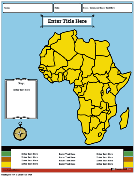 Printable africa map worksheet for 6th graders