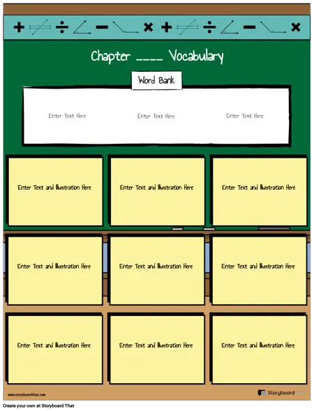 Math Vocabulary Worksheets — Create Math Worksheets | StoryboardThat