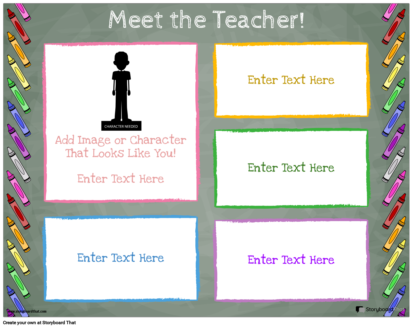 Meet The Teacher Template Landscape Color 2