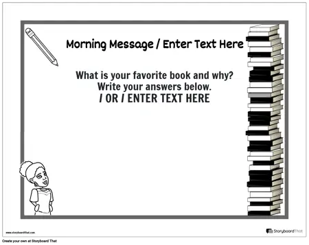 Morning Check In for Students — Morning Messages | StoryboardThat