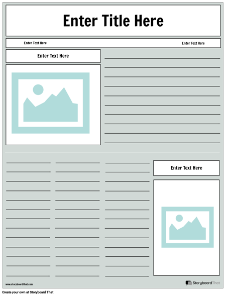 Newspaper Layout Storyboard by worksheet-templates