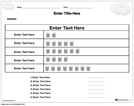 Pictograph Worksheets | Create Your Own Pictographs on Storyboard That