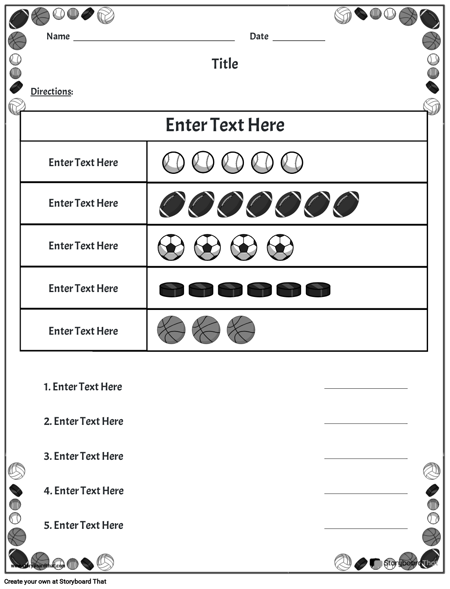 Pictograph Worksheets | Create Your Own Pictographs on Storyboard That