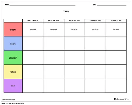 Weekly Planner Templates — Planner Worksheets - Weekly Planner Maker ...